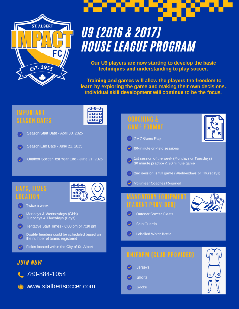 U9 Program – St. Albert Soccer Association